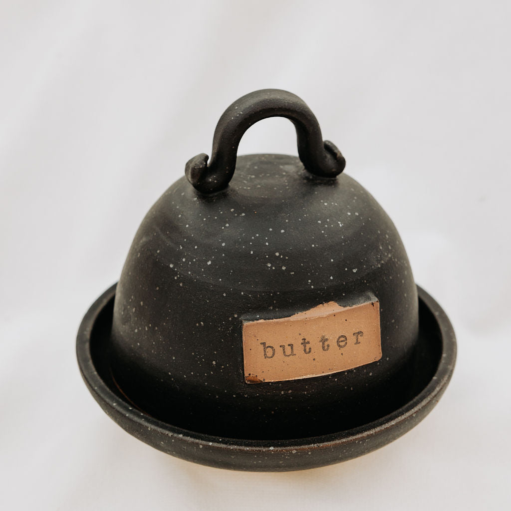 Round Pottery Butter Dish – Thistlewood Pottery Studio